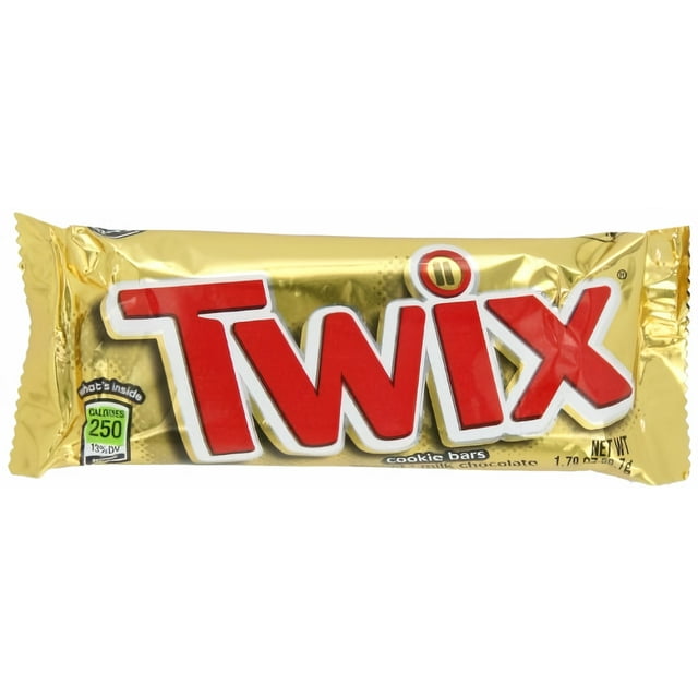 Twix Full Size Caramel Chocolate Cookie Candy Bar 1.79 oz. (Pack of 14 ...