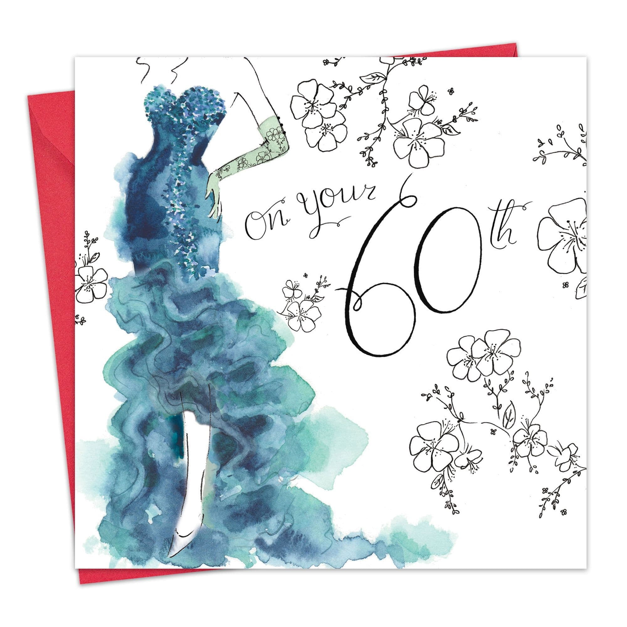 Twizler 60th Birthday Card for Her - Womens Age 60 Happy Birthday ...