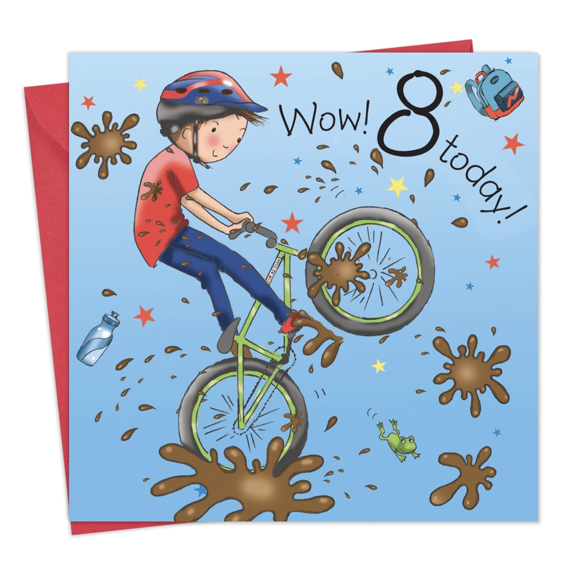 Twizler 8th Birthday Card for Boy SMRwith BMX Bike - Age 8 Birthday ...