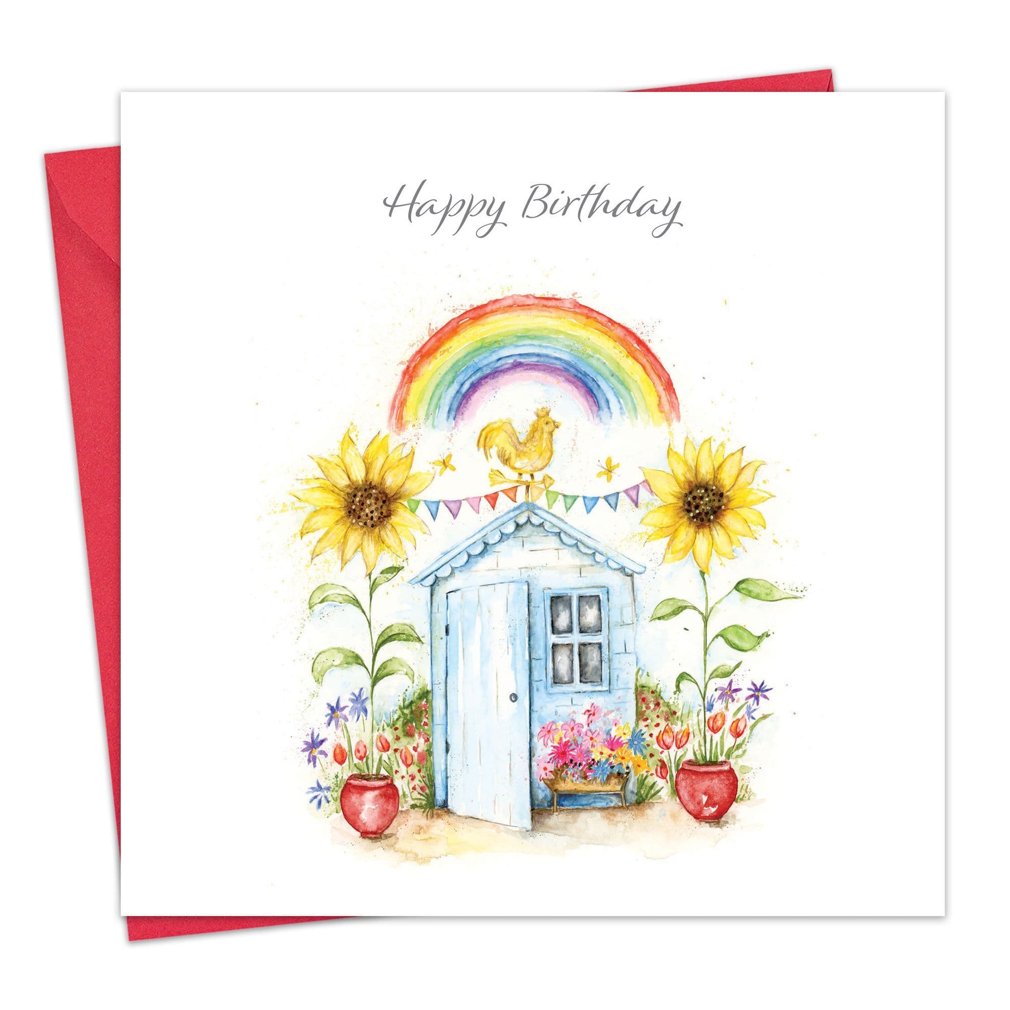 Twizler Birthday Card Garden Shed - Happy Birthday Greeting Card for ...