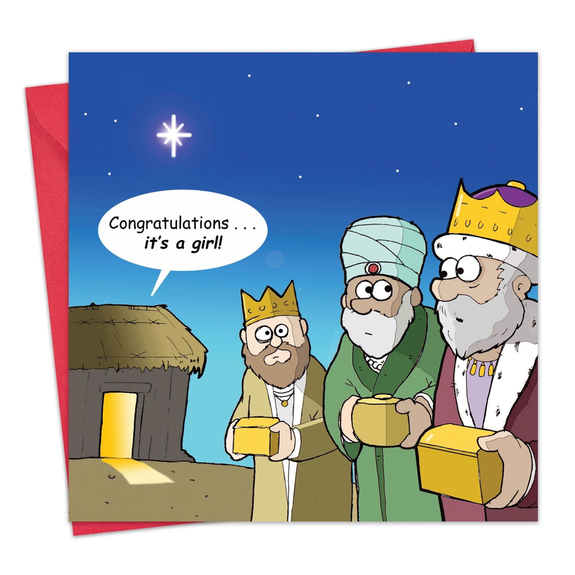 Twizler Funny Christmas Card - Wise Men Confusion - Happy Christmas ...