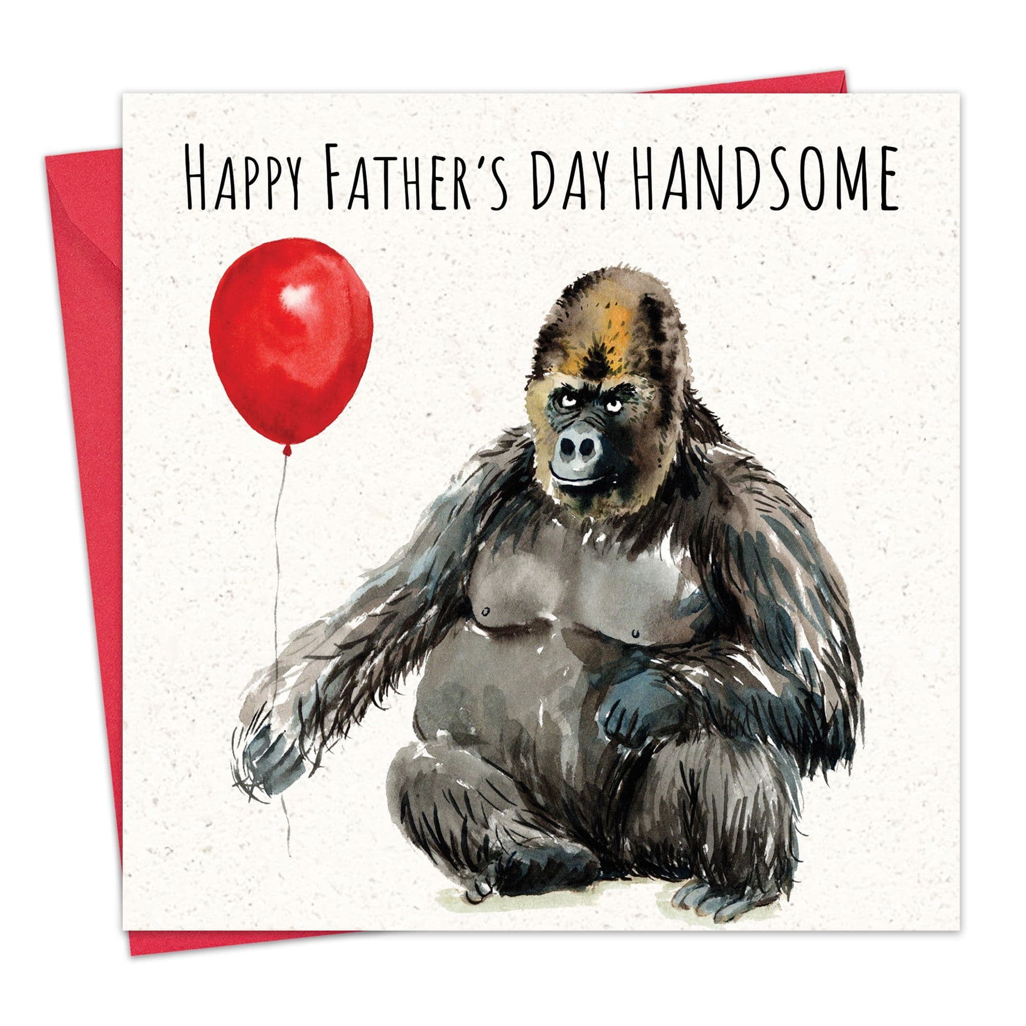 Twizler Funny Father's Day Card for Dad - Handsome Gorilla - Happy ...