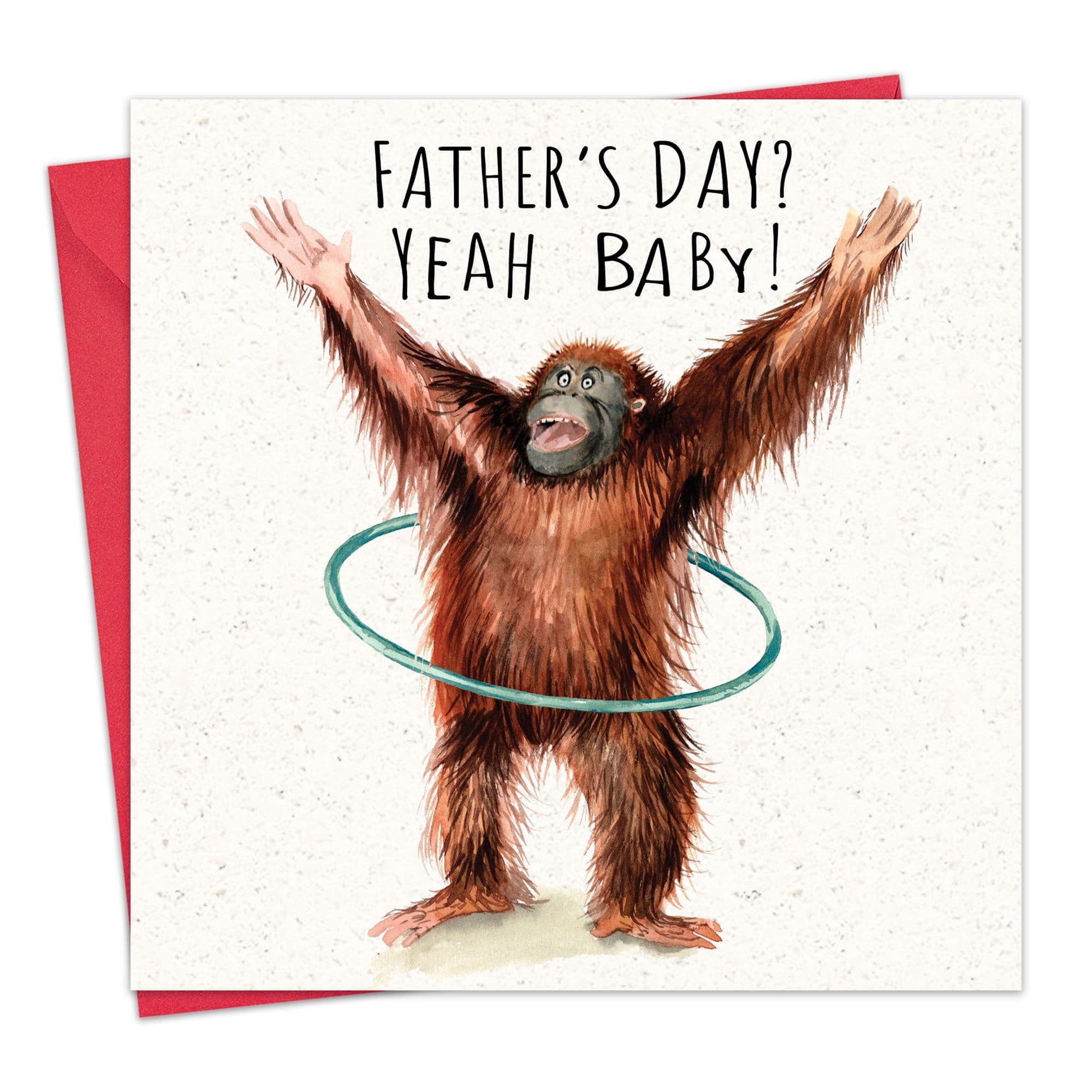 Twizler Funny Father's Day Card for Dad - Orangutan - Happy Fathers Day ...