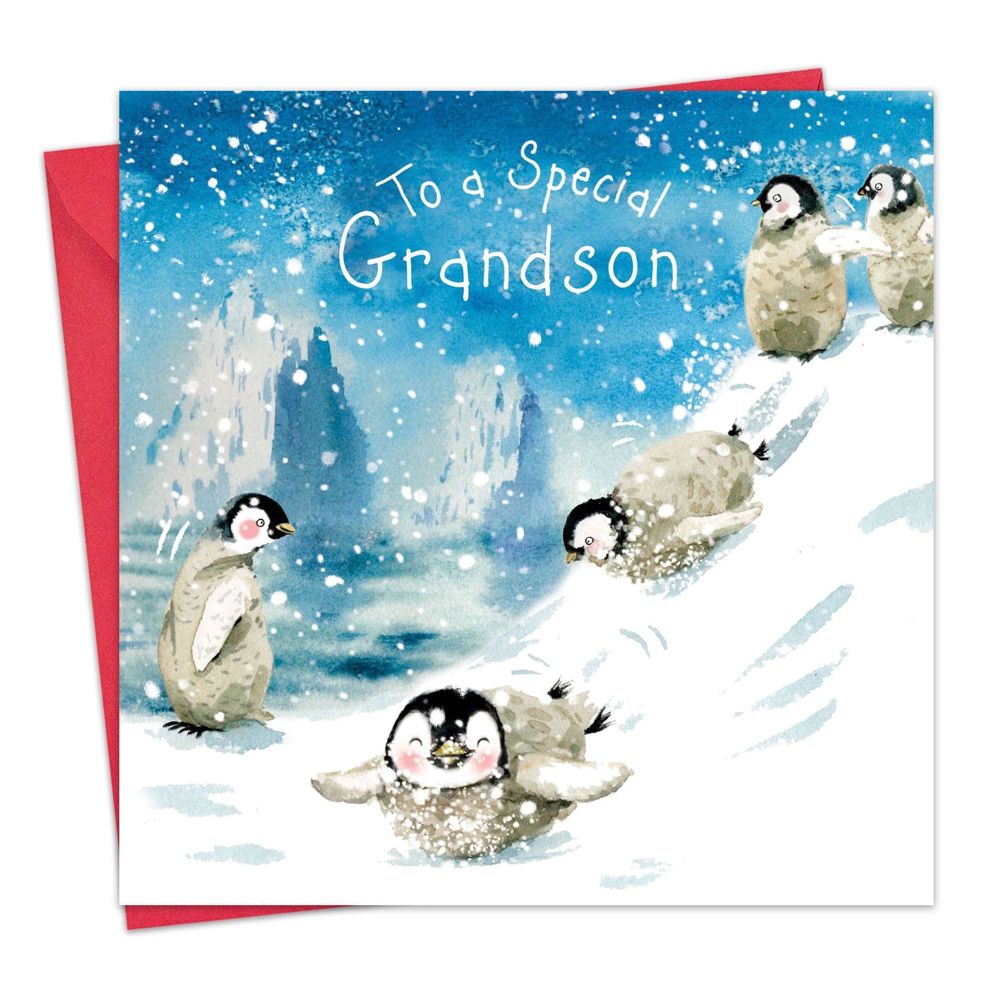 Twizler Grandson Christmas Card - Grandson Happy Xmas Card - Merry ...