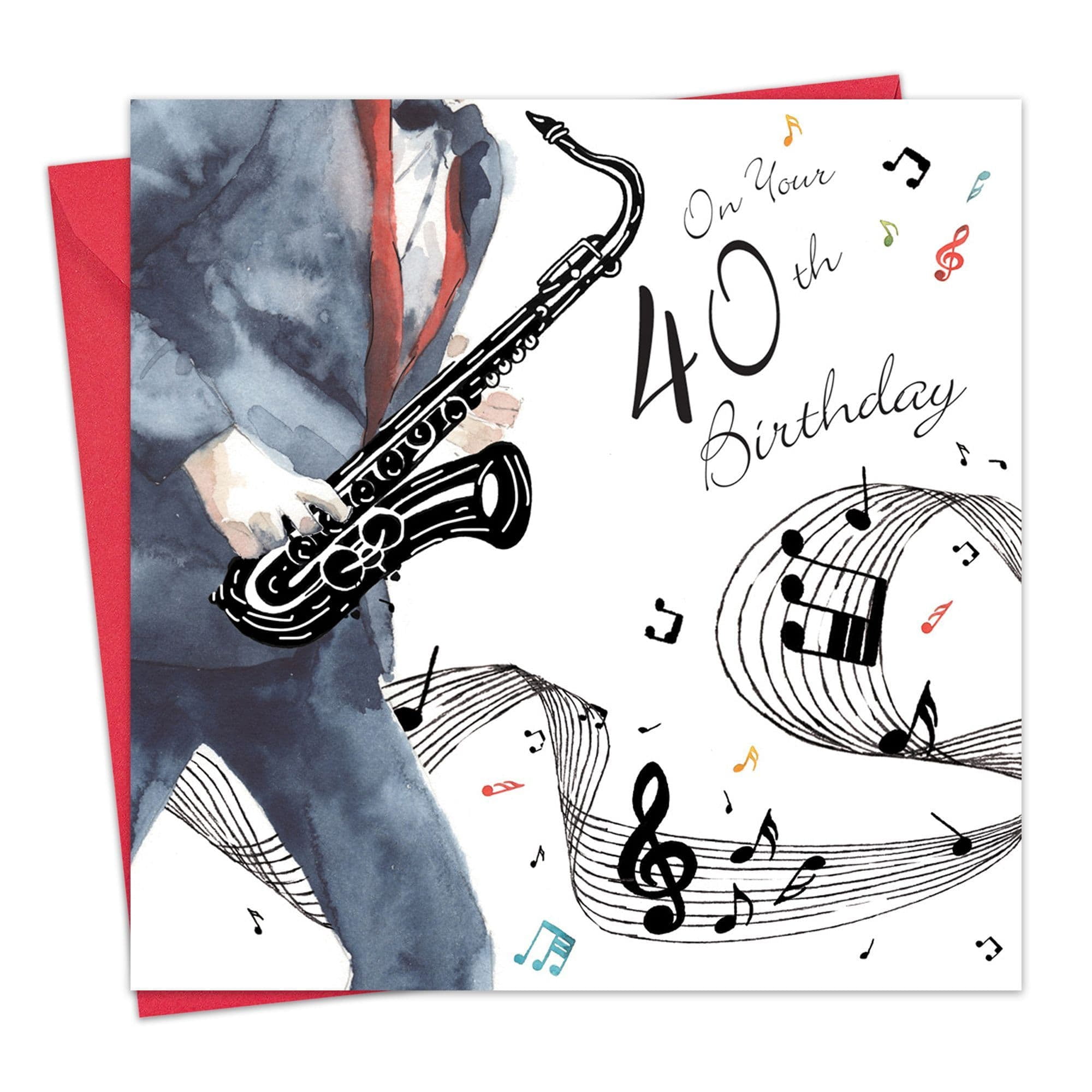 Twizler Happy 40th Birthday Card for Him - Age 40 - Mens Birthday ...