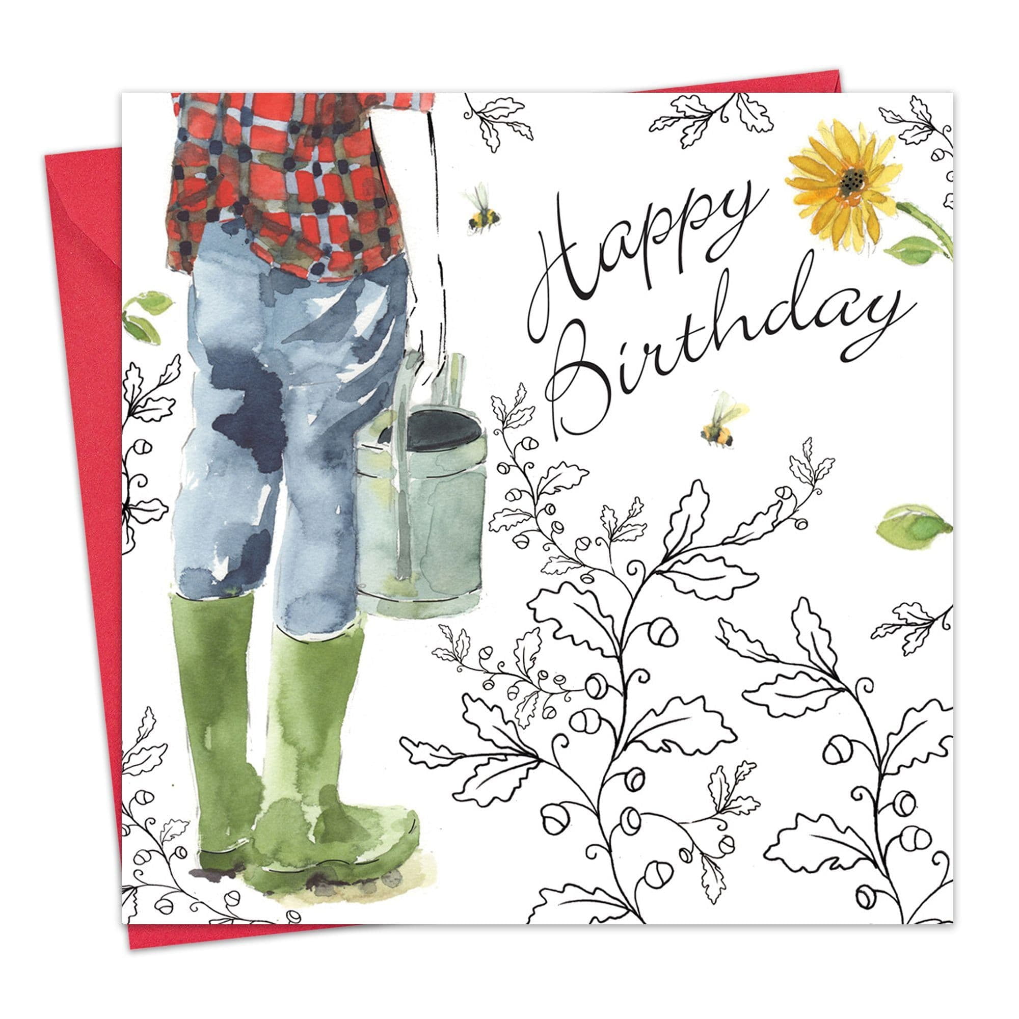 Twizler Happy Birthday Card for Him Gardener - Mens Birthday Greeting ...
