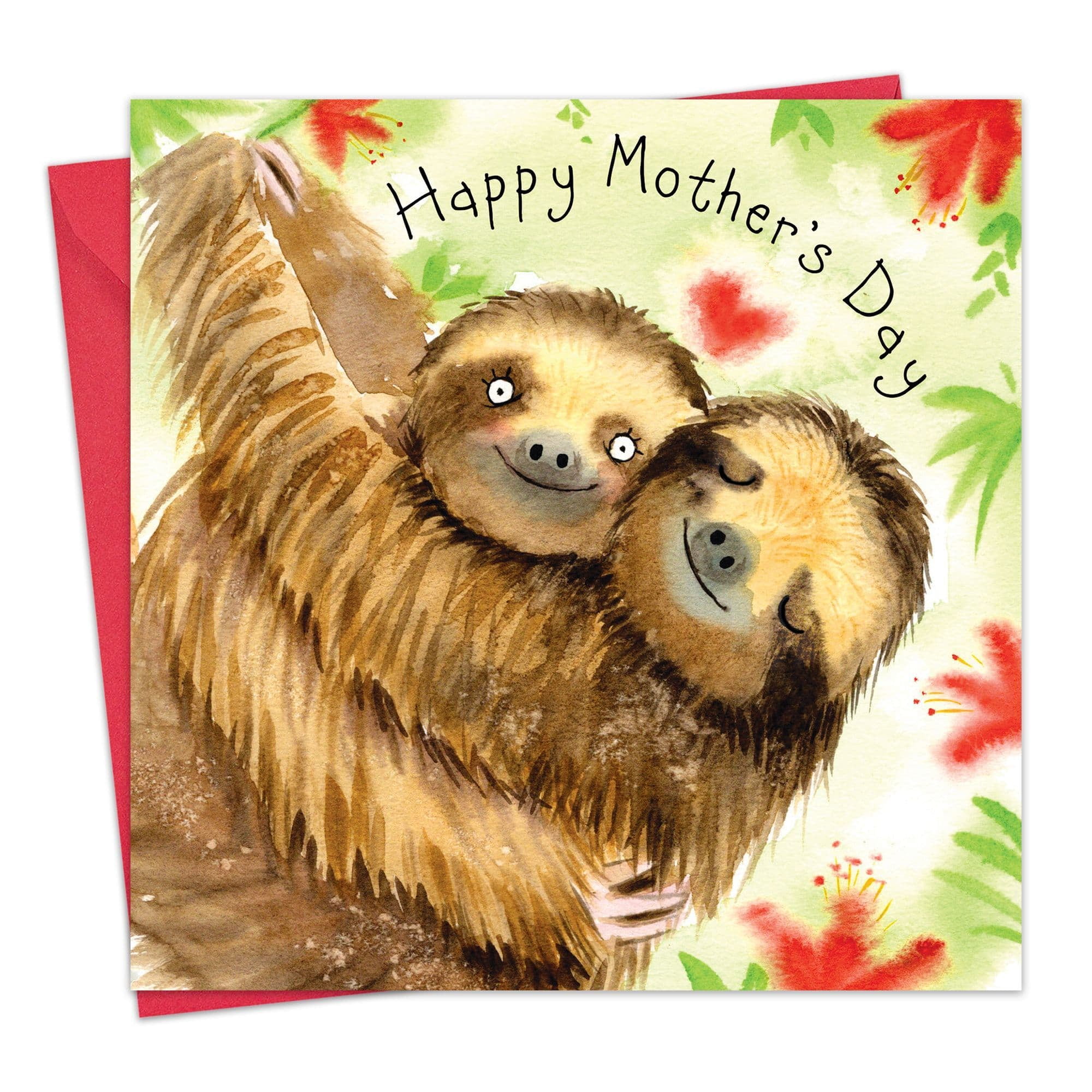 Twizler Mother's Day Card for Mom - Sloths - Happy Mothers Day Greeting ...