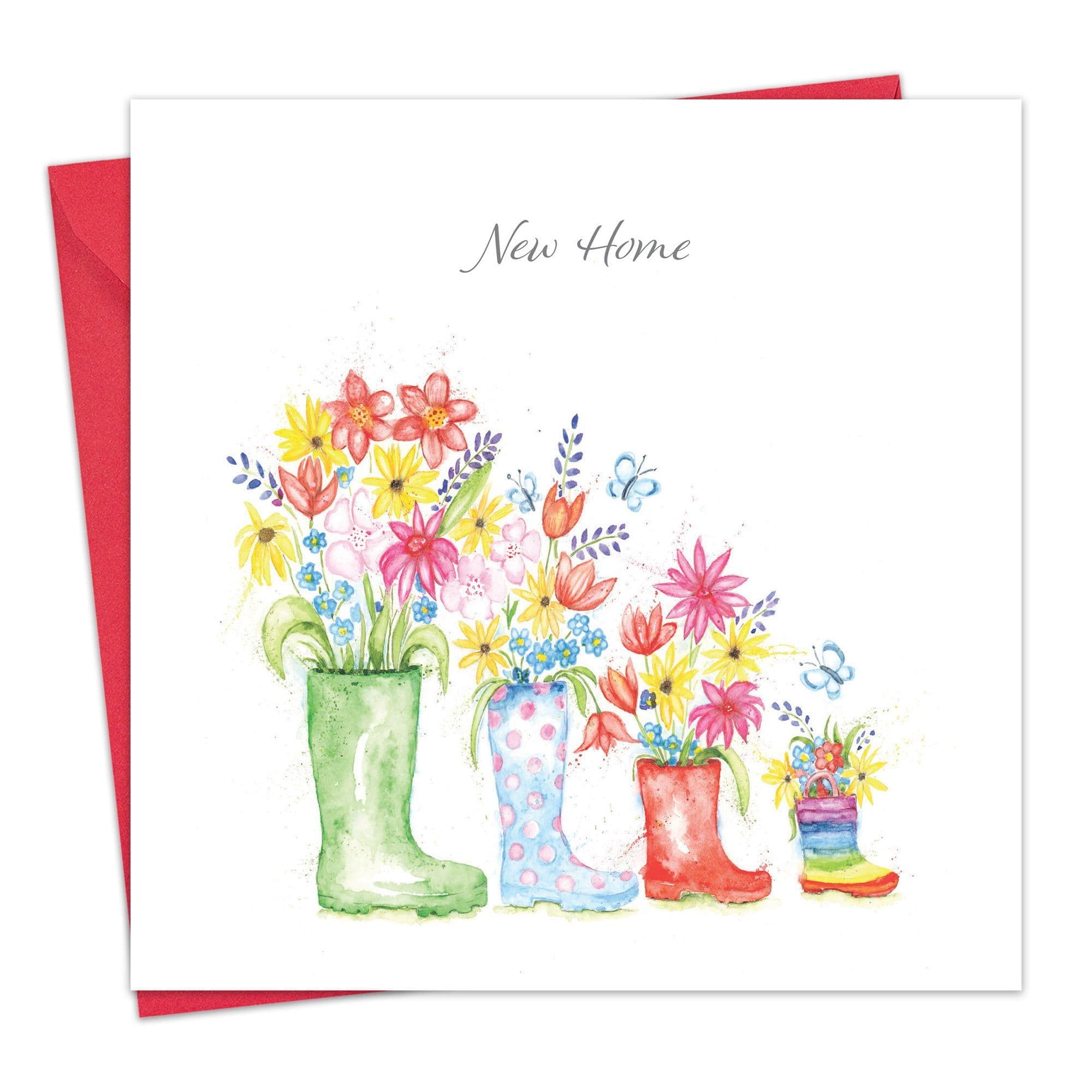 Twizler New Home Card Wellies - New House Greeting Card - For Him or ...