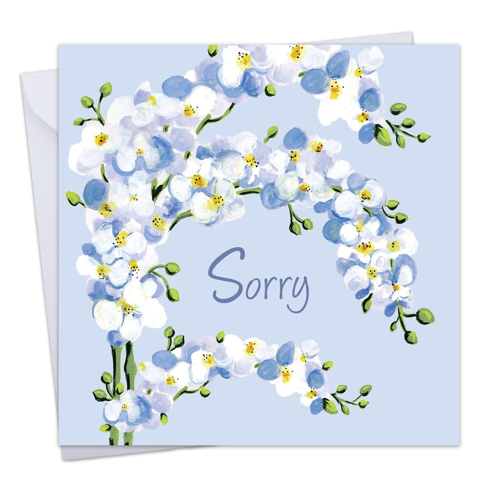 Twizler Sorry Card - Orchid Floral - I'm Sorry Card Apology for Her ...