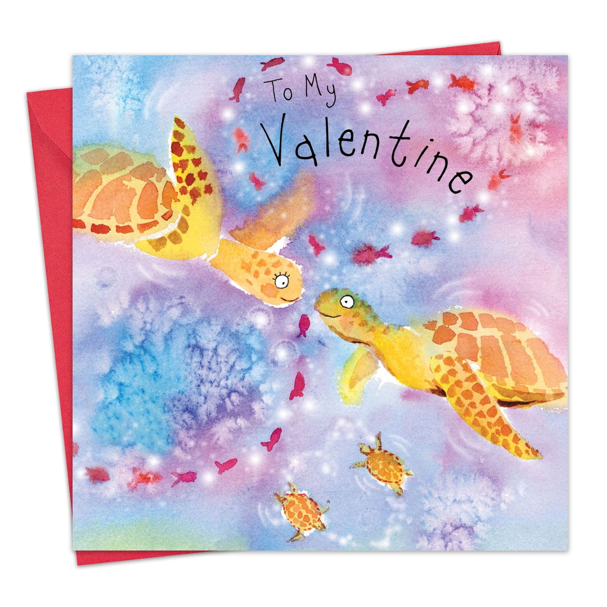 Twizler Valentine's Day Card Turtles - Happy Valentines Day Greeting ...