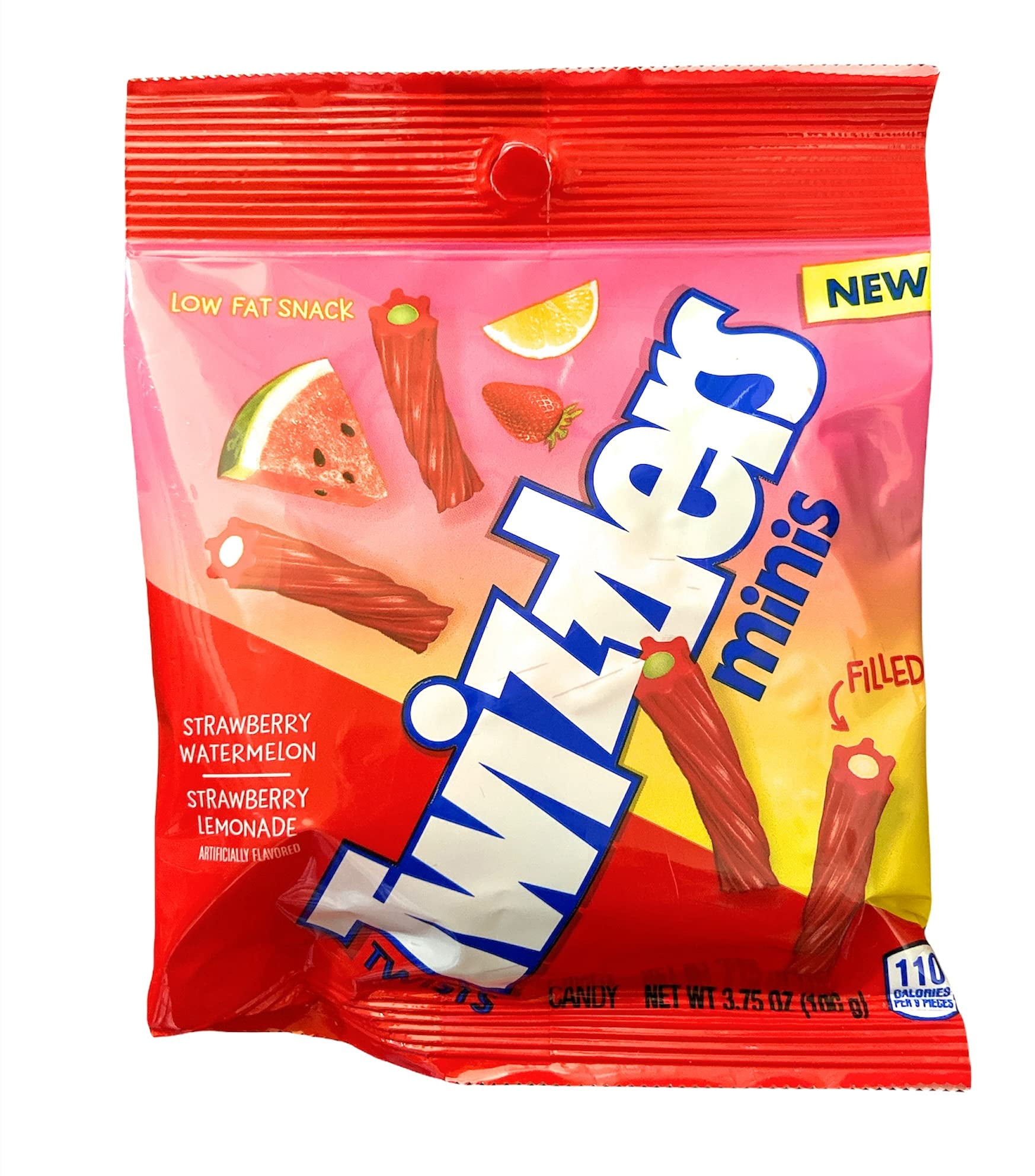 Twizzlers Minis Filled Candy, Strawberry Watermelon and Strawberry ...