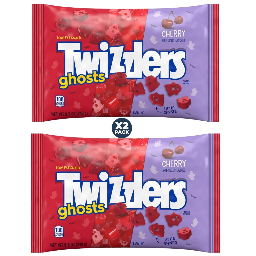 Twizzlers Cherry Flavored Ghosts Halloween Candy, Chewy Treats, 8.5 ...