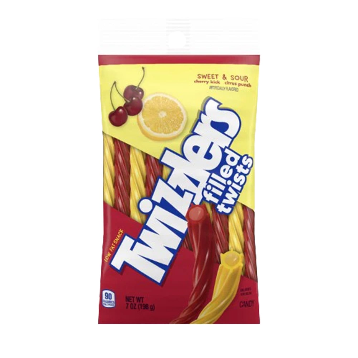 Twizzlers Filled Twists Sweet and Sour 7oz Bag - Walmart.com