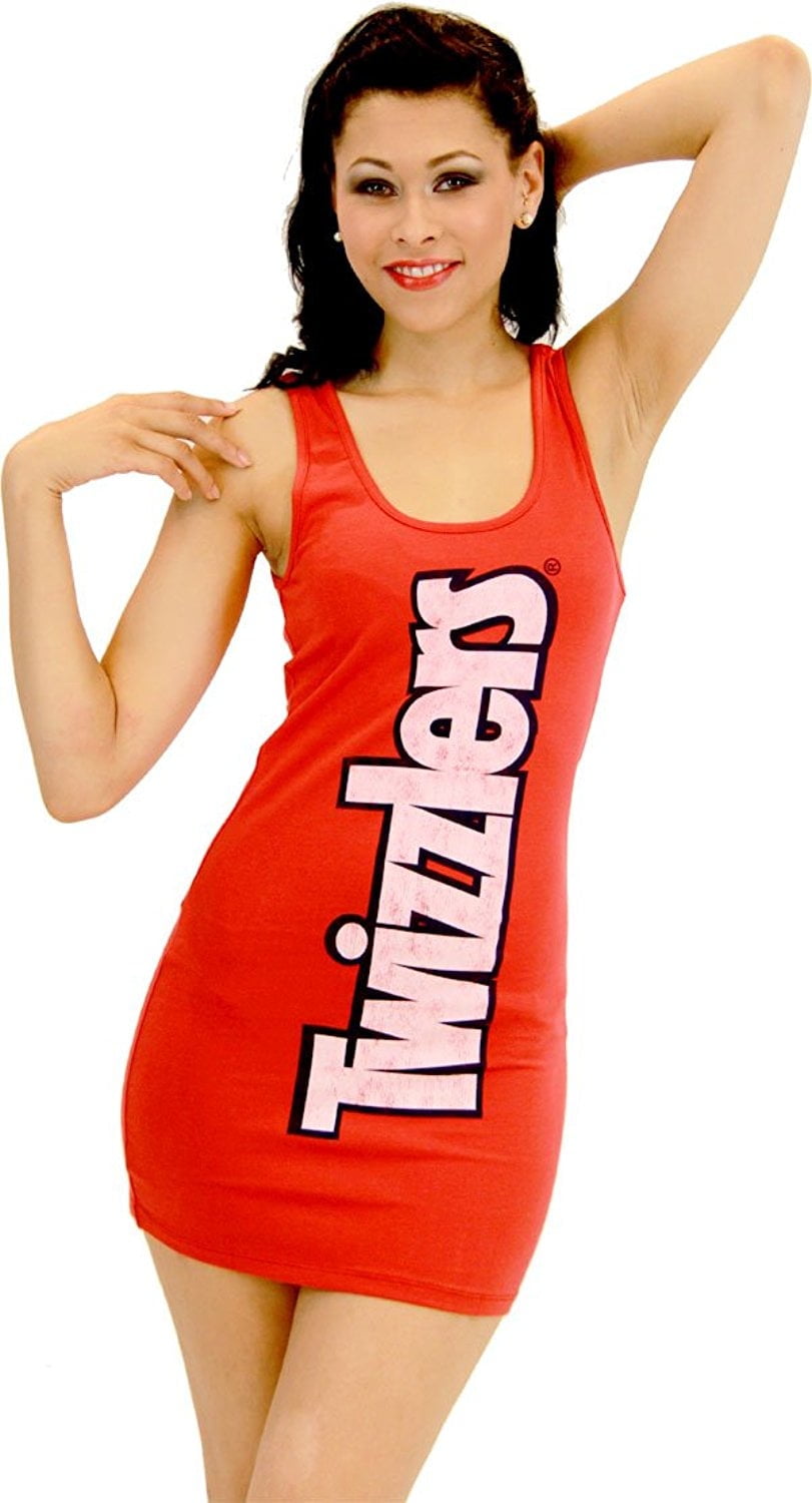 Twizzlers Licorice Juniors Red Costume Tank Dress - Walmart.com