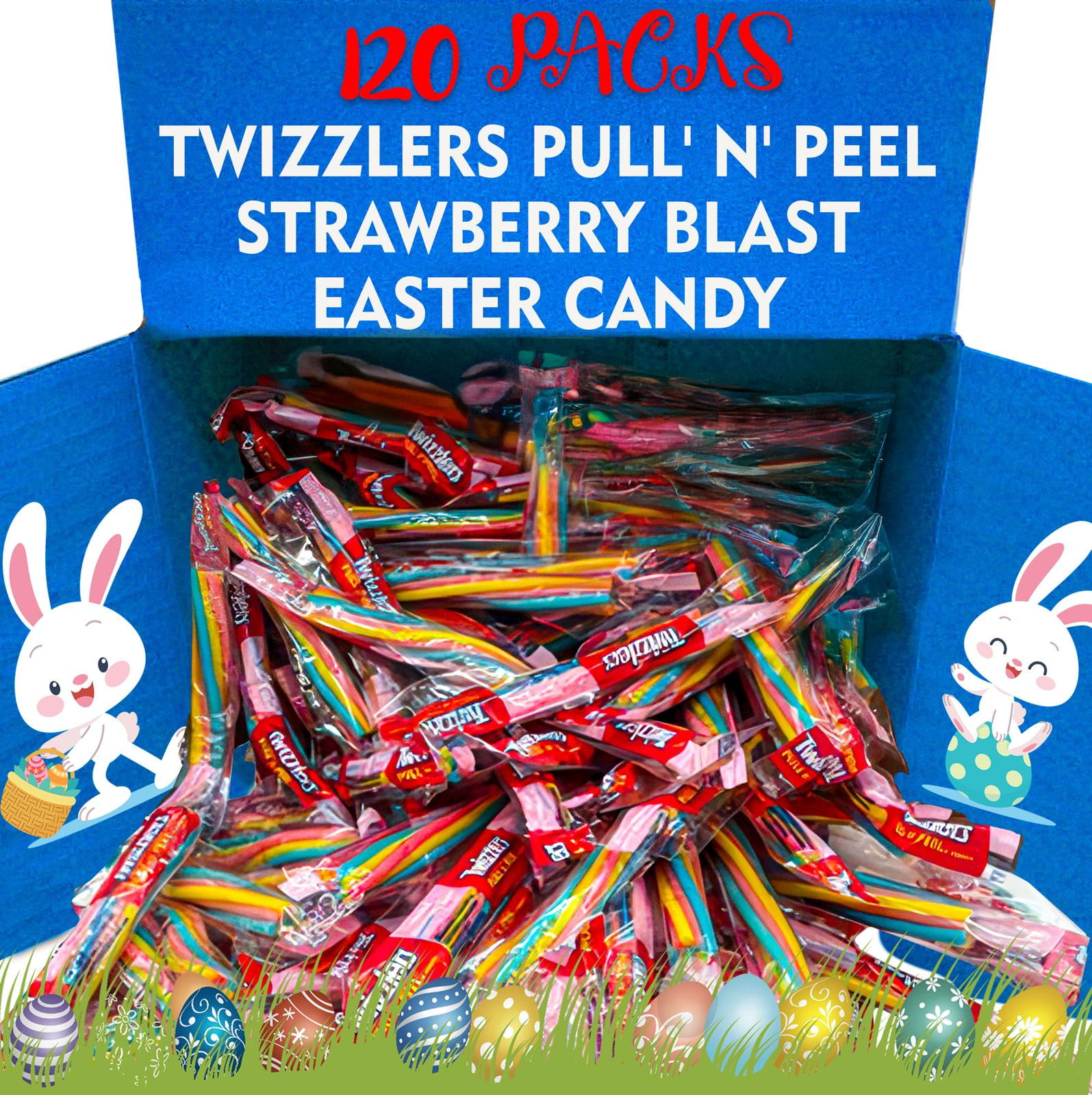 Twizzlers Pull 'N' Peel Candy, Strawberry Blast Pastel Colors, 120 ...