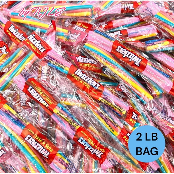 Twizzlers Pull 'n' Peel Snack Size Candy, Chewy Twizted Strawberry ...
