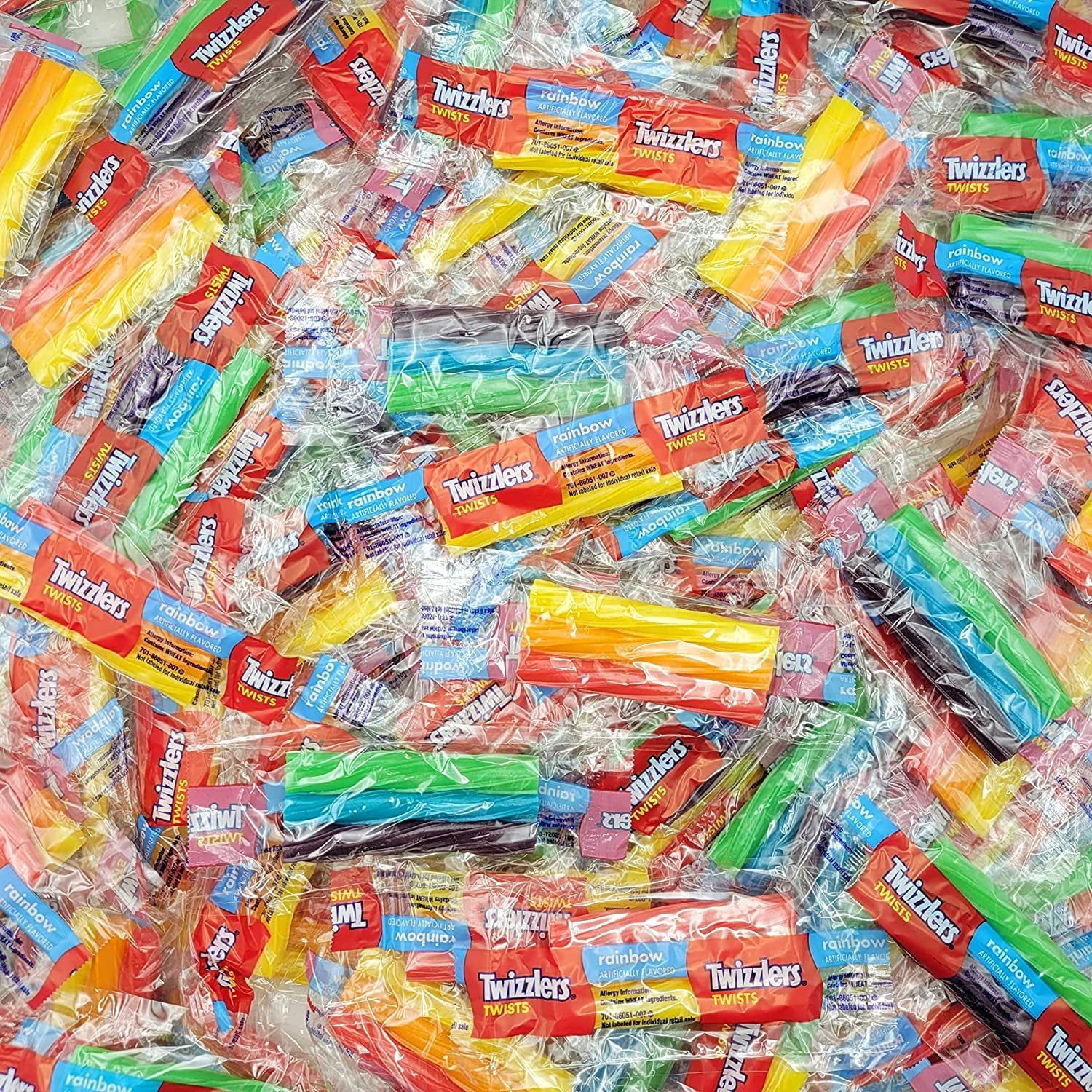 Twizzlers Twists Rainbow Chewy Licorice Candy - Snacks Size Bulk ...