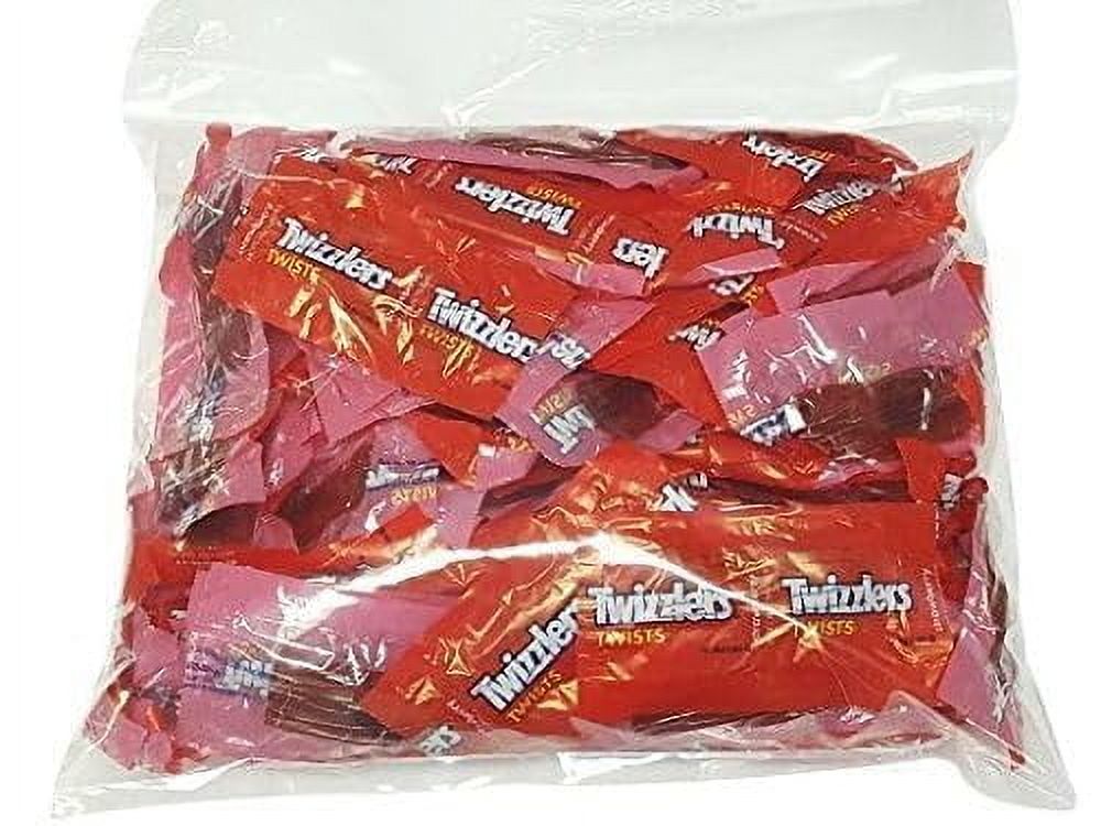 Twizzlers Twists Strawberry Flavored MFF30 Wrapped Candy 2 Pound Bag ...