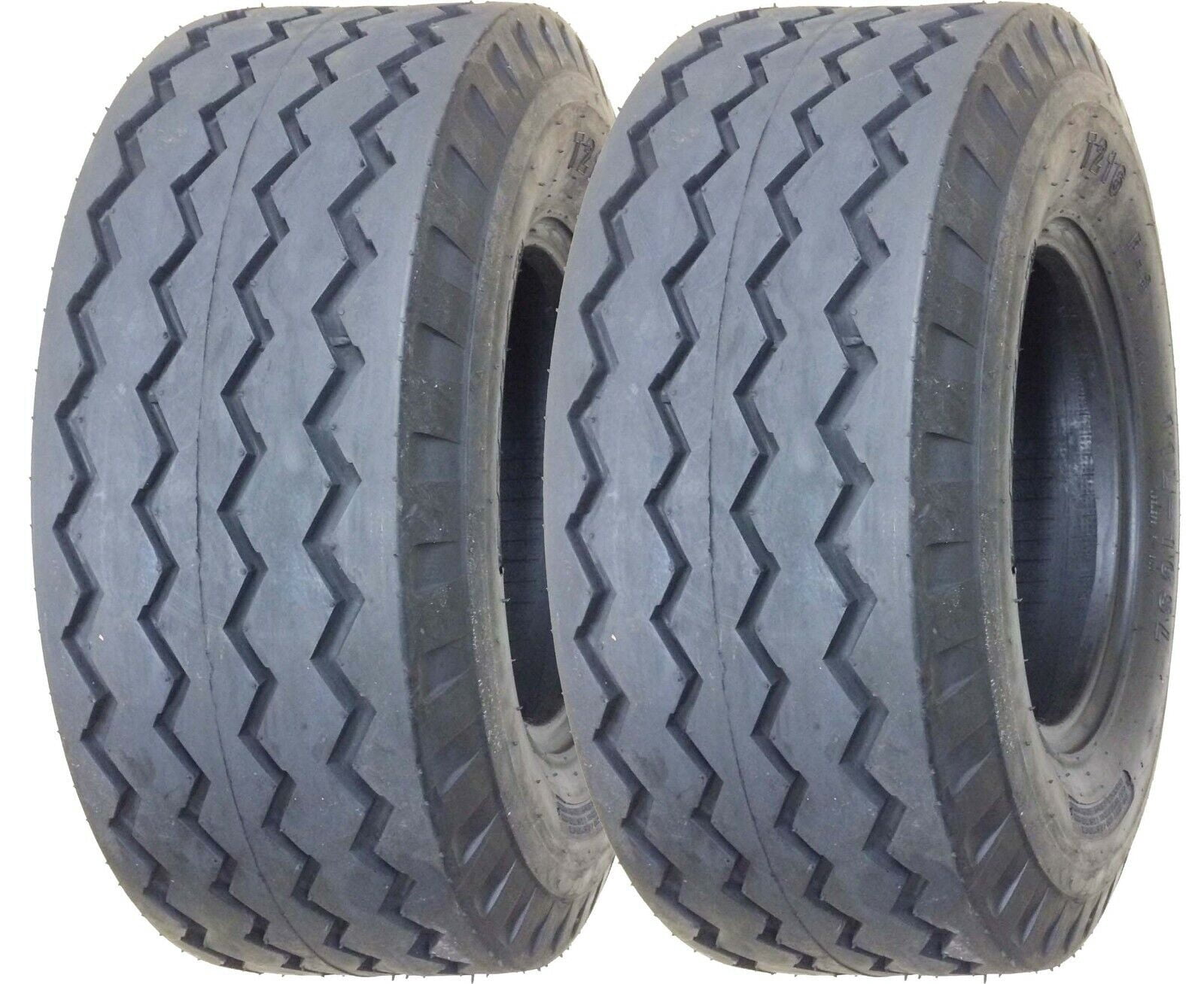 Two 11L-16 12-Ply F3 Backhoe Front Tires – Heavy Duty 11x16 Tractor ...