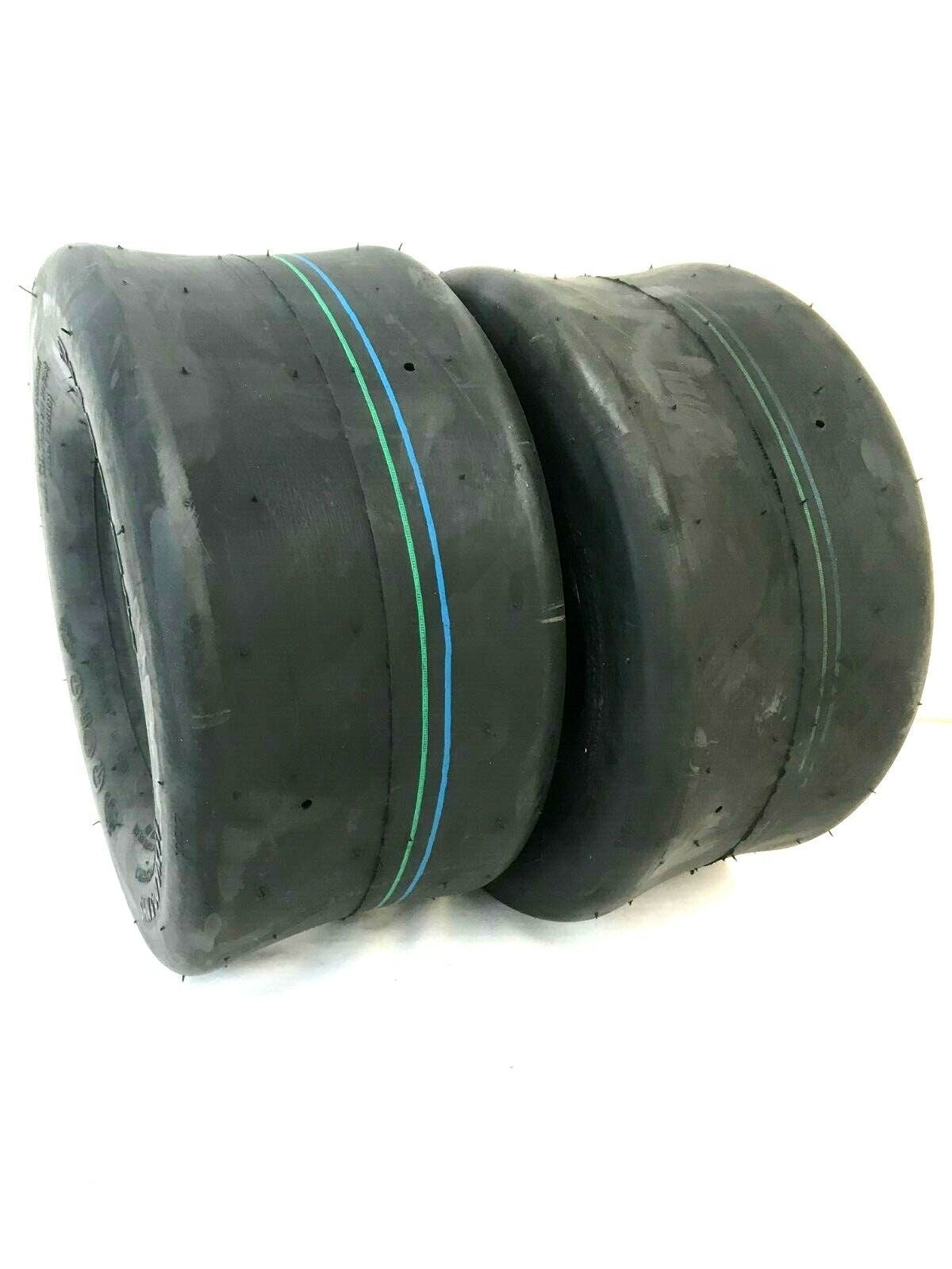 Two 11x6.00-5 Slick Smooth Tires For Zero Turn Mowers And Go Karts ...