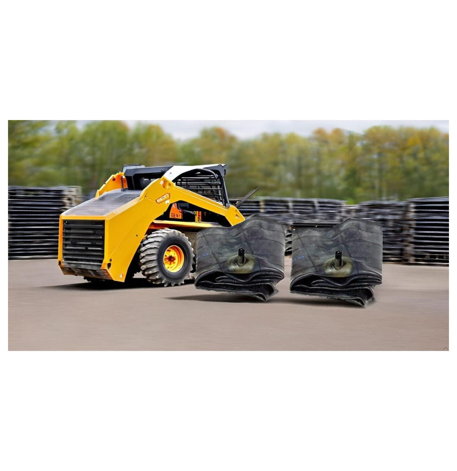 Two 12R-16.5 12x16.5 Skid Steer Fits Bias Radial Tire Tube Heavy Duty TR15 Loader - Walmart.com
