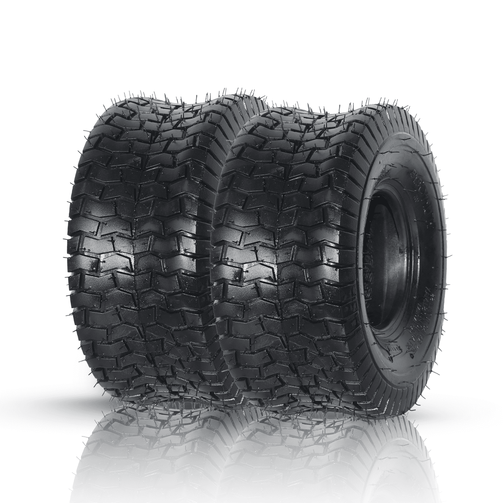 Two 15x6.00-6 Lawn Mower Garden Tractor Tires 4 Ply Tubeless 15x6-6 ...