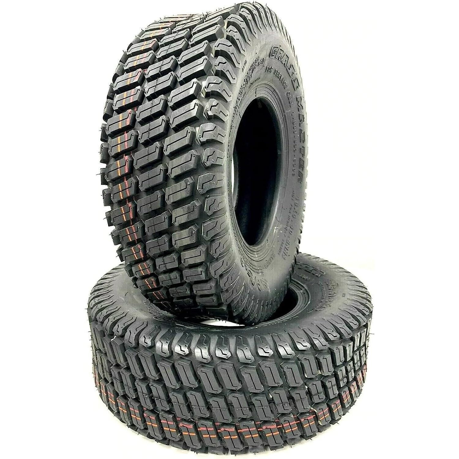 Walmart 18x6.50-8 Heavy Duty Tubeless Lawn Mower Tractor Tires, 4 Ply ...