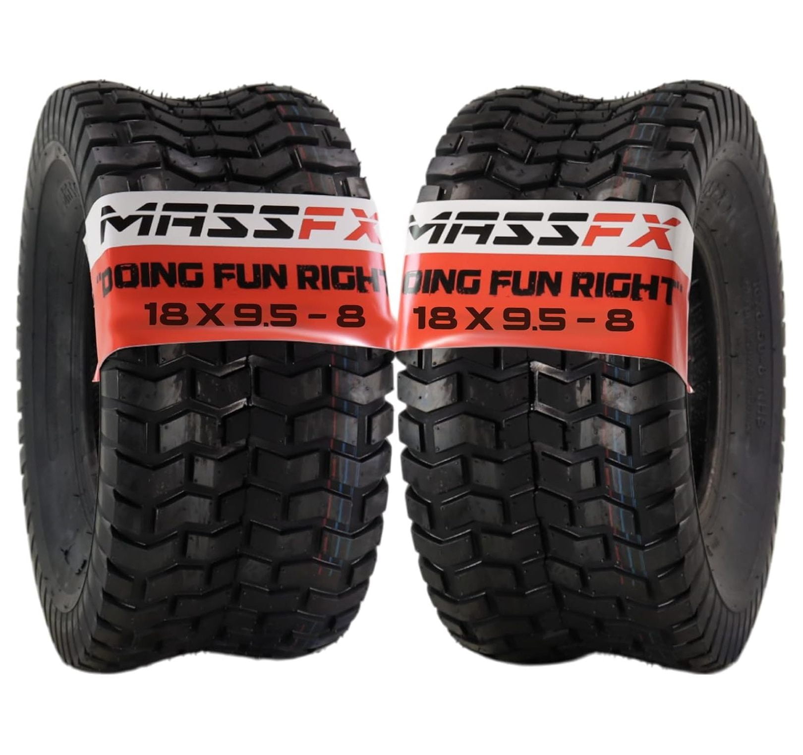 Two 18x9.50-8 Trac Gard Turf Master Style Lawn Tire - Walmart.com