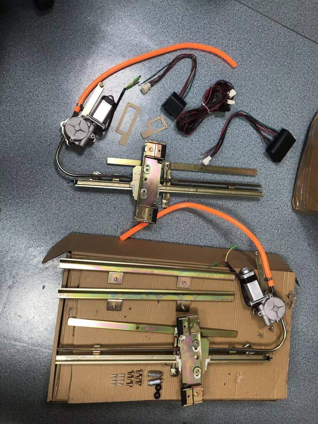 Two 2 Door Street Hot Rat Rod Flat Glass Power Window Kit w Switches ...