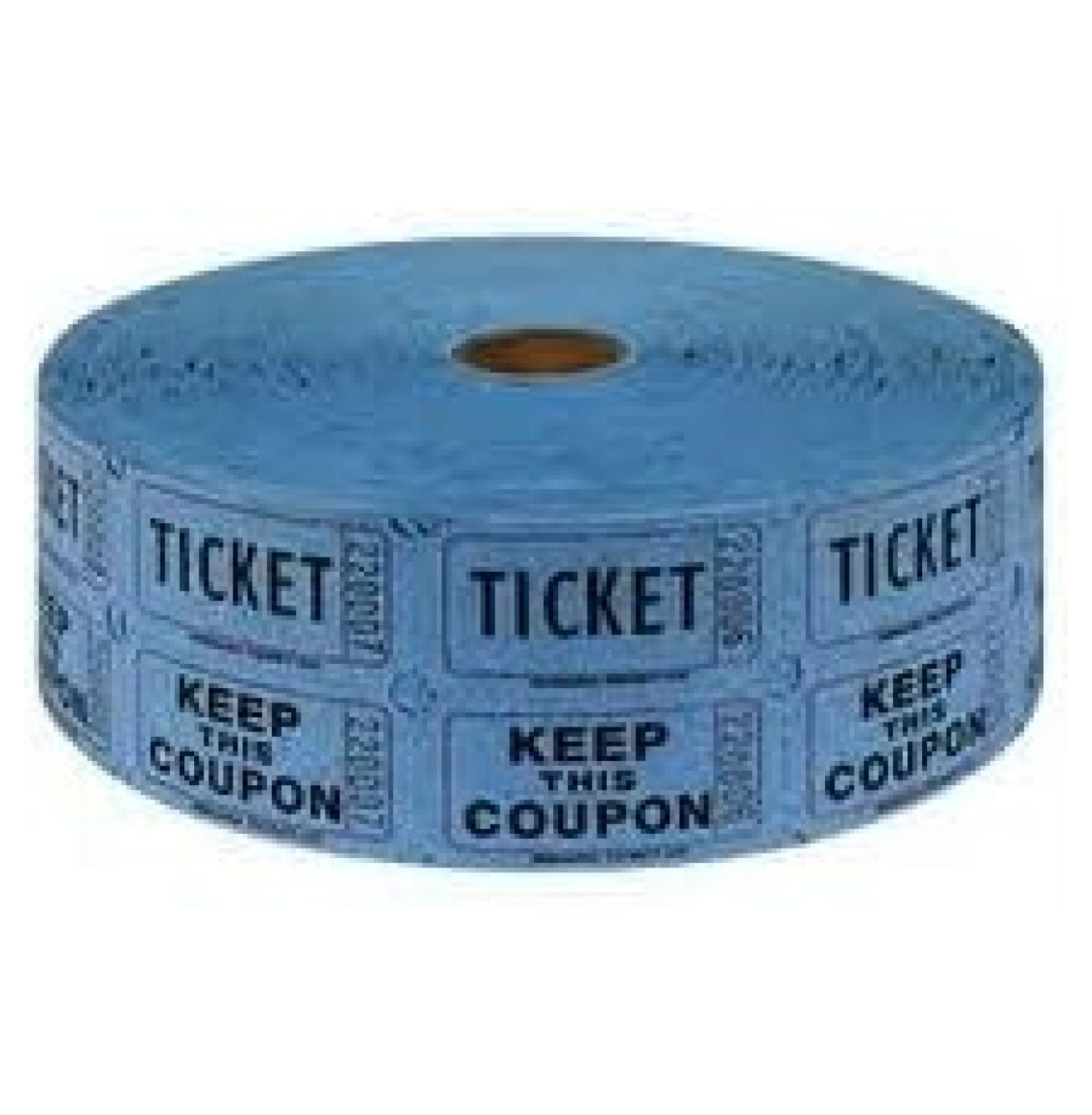 Two (2) Rolls of Two-part Blue Double Roll Raffle Tickets Totaling ...