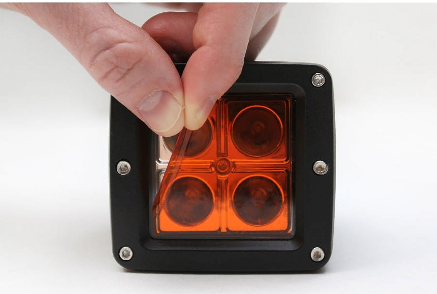 Two 2" x 2" Amber Universal LED Lamp Film Covers - Walmart.com