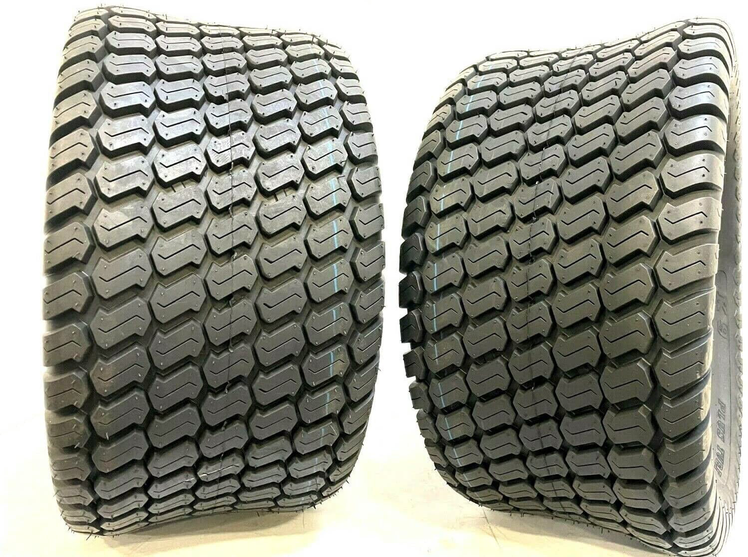 Two 26x12.00-12 Lawn Tractor Tires Turf Mower 26x12-12 Heavy Duty 26x12 ...