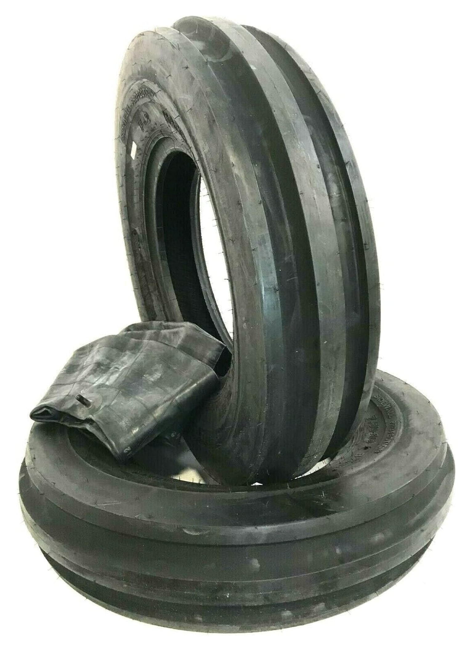 Two 400x8 4.00-8 Front 3 Rib Garden Lawn Easy Steer Tractor Tires W ...