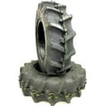 Two 6-12 6x12 R 1 Bar Lug Tubeless Tractor Climb Tires Heavy Duty Grip ...