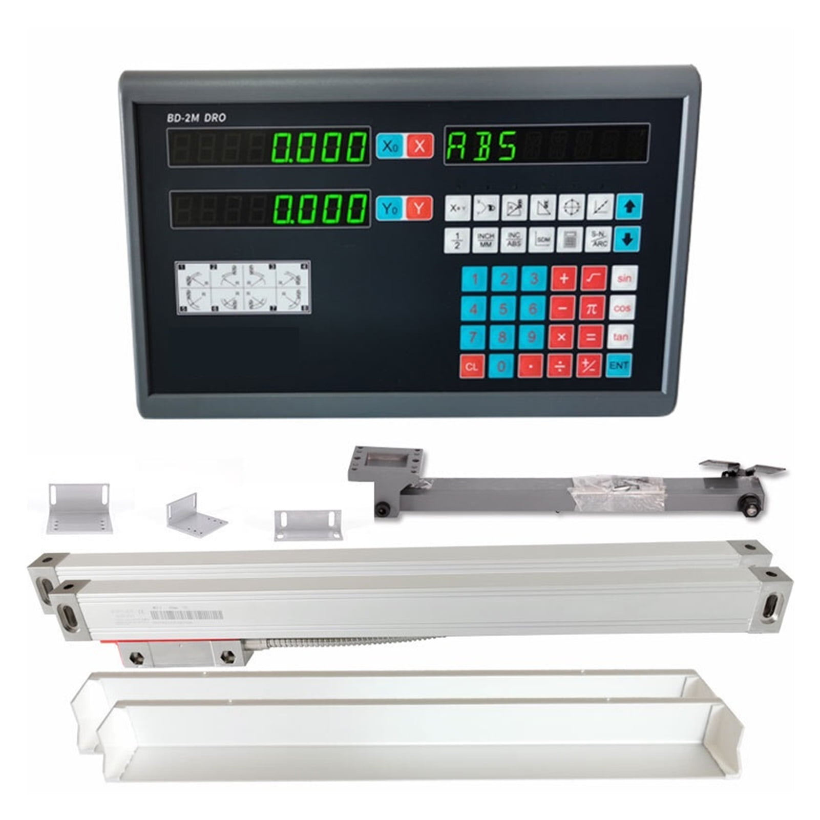 Two And Three Axis Lathe Milling Machine Linear Scale Digital ...