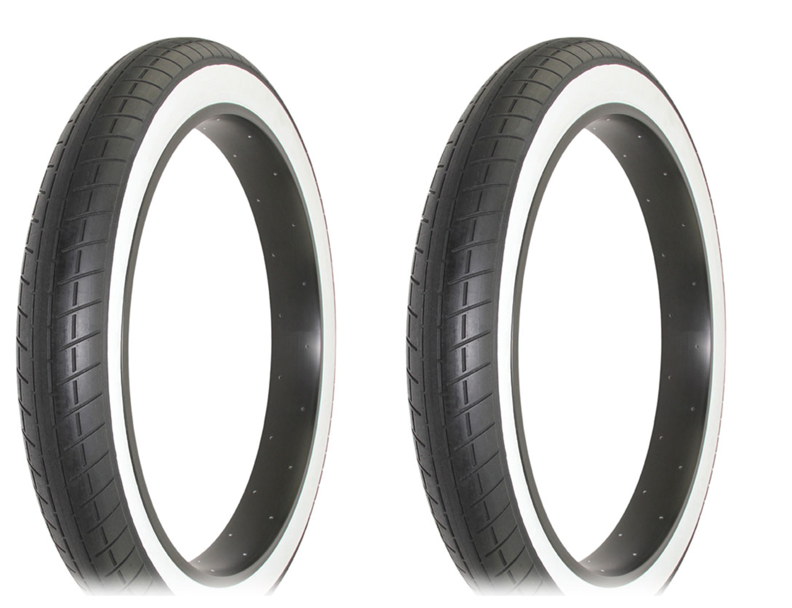Two Bike Tire 26 x 4.00 Black/White Side Wall IA-2610. - Walmart.com