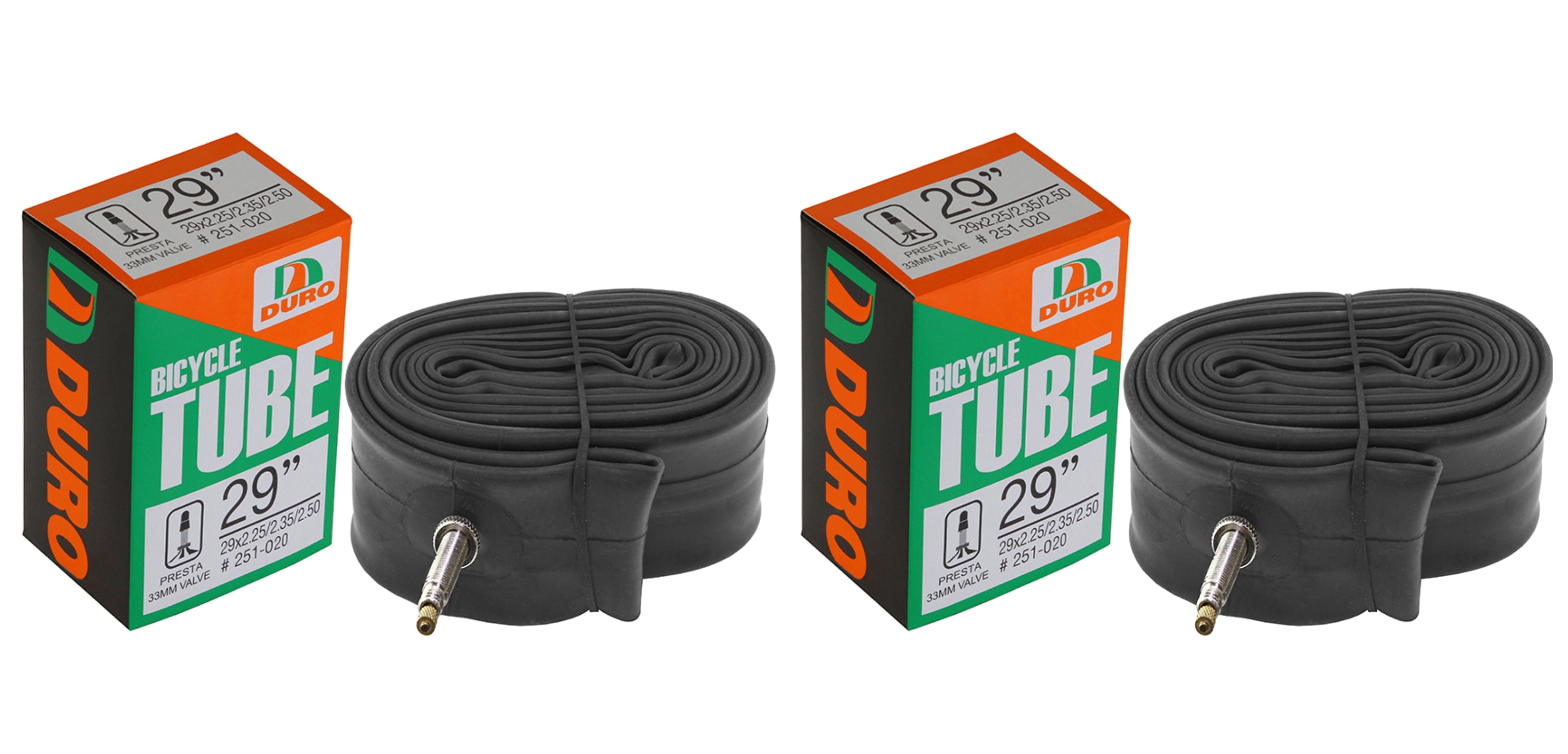 Two Bike Tube 29 x 2.25/2.35/2.50 33mm Standard Presta/Valve. - Walmart.com