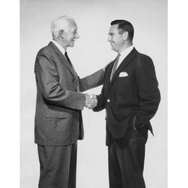 Two Businessmen Shaking Hands Poster Print - 18 x 24 in. - Walmart.com