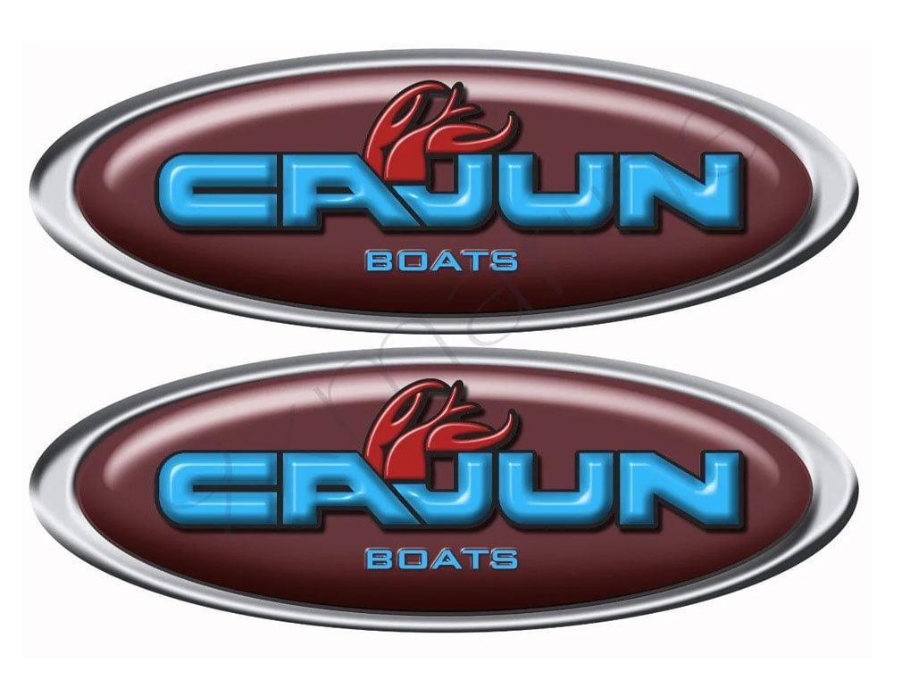 Two Cajun Boat Oval Stickers for Restoration Project - Walmart.com
