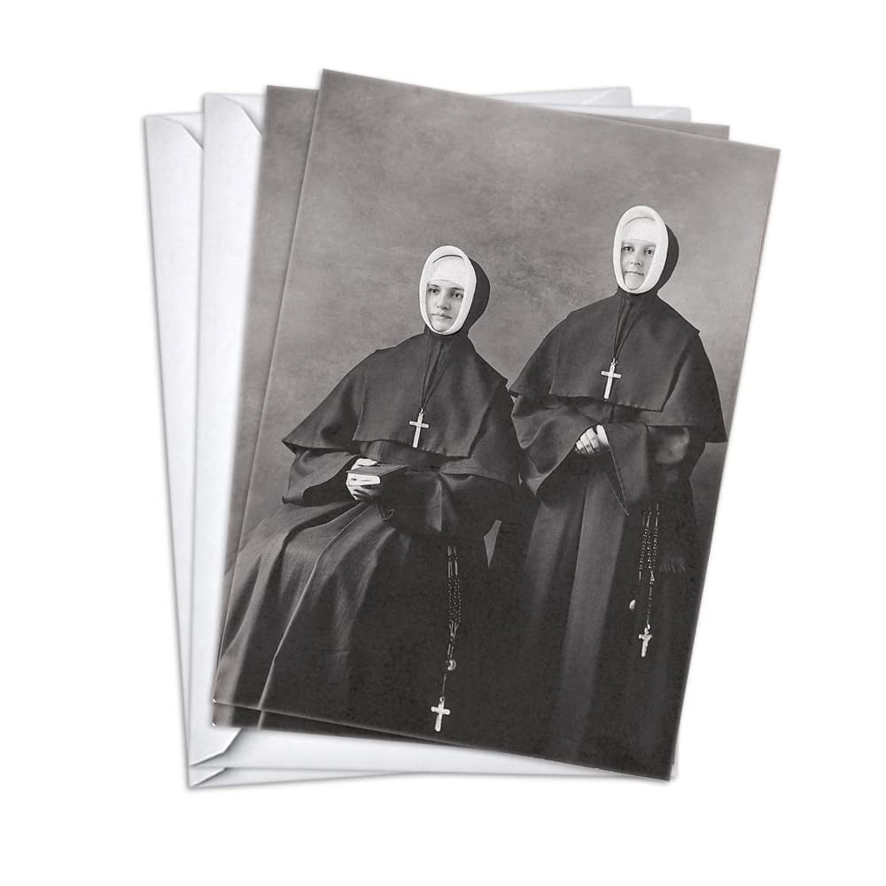 Two Catholic Nuns Funny Womens Birthday Greeting Cards | 2 Pack Set ...