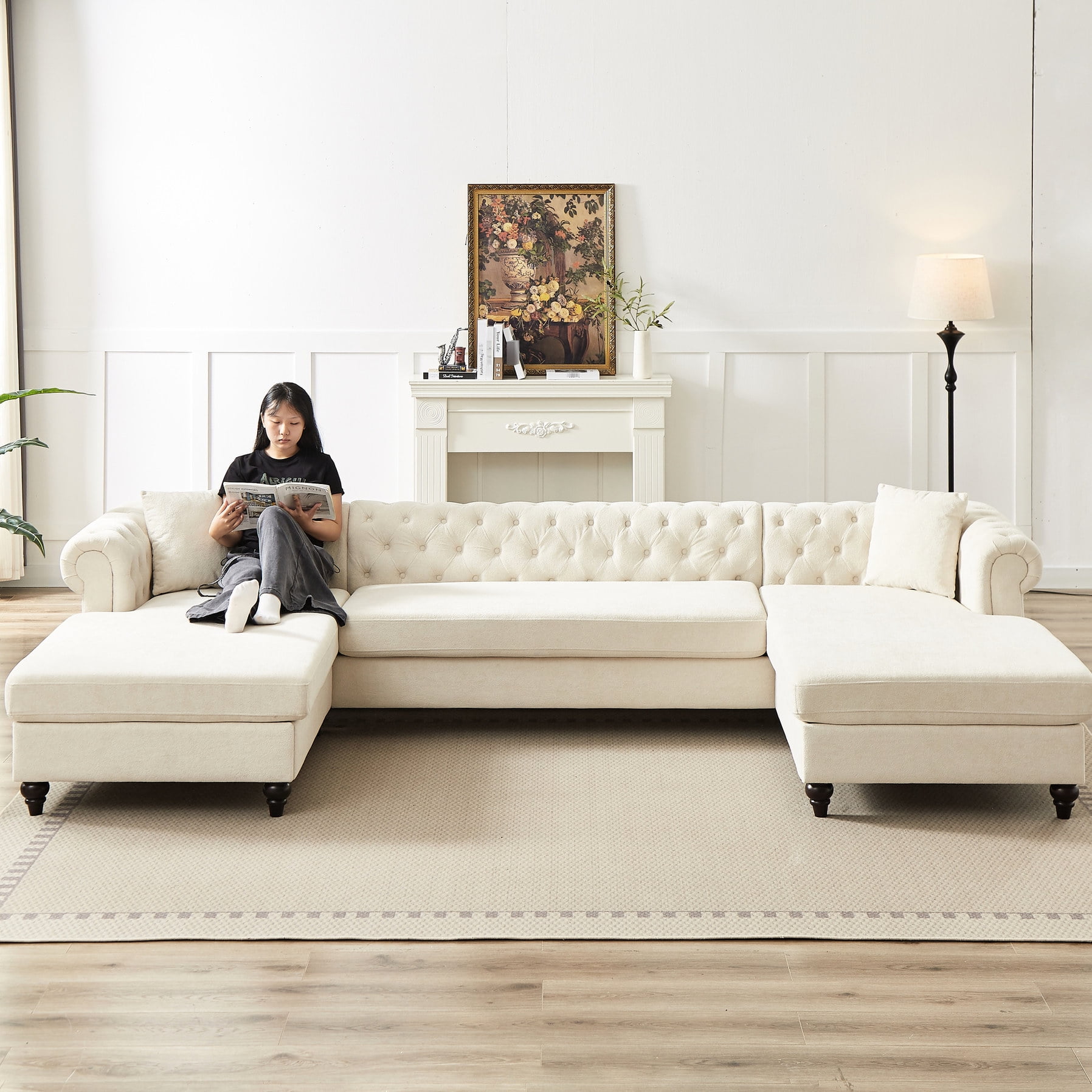 Two Chaise Ends & Pull Point Design - Relaxed Posture in Lounge and ...