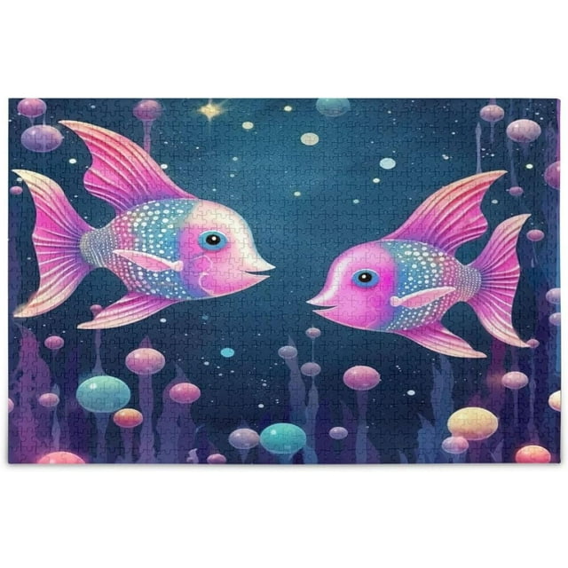 Two Colorful Fish Jigsaw Puzzles 500 PiecesPuzzles for Adults Family ...