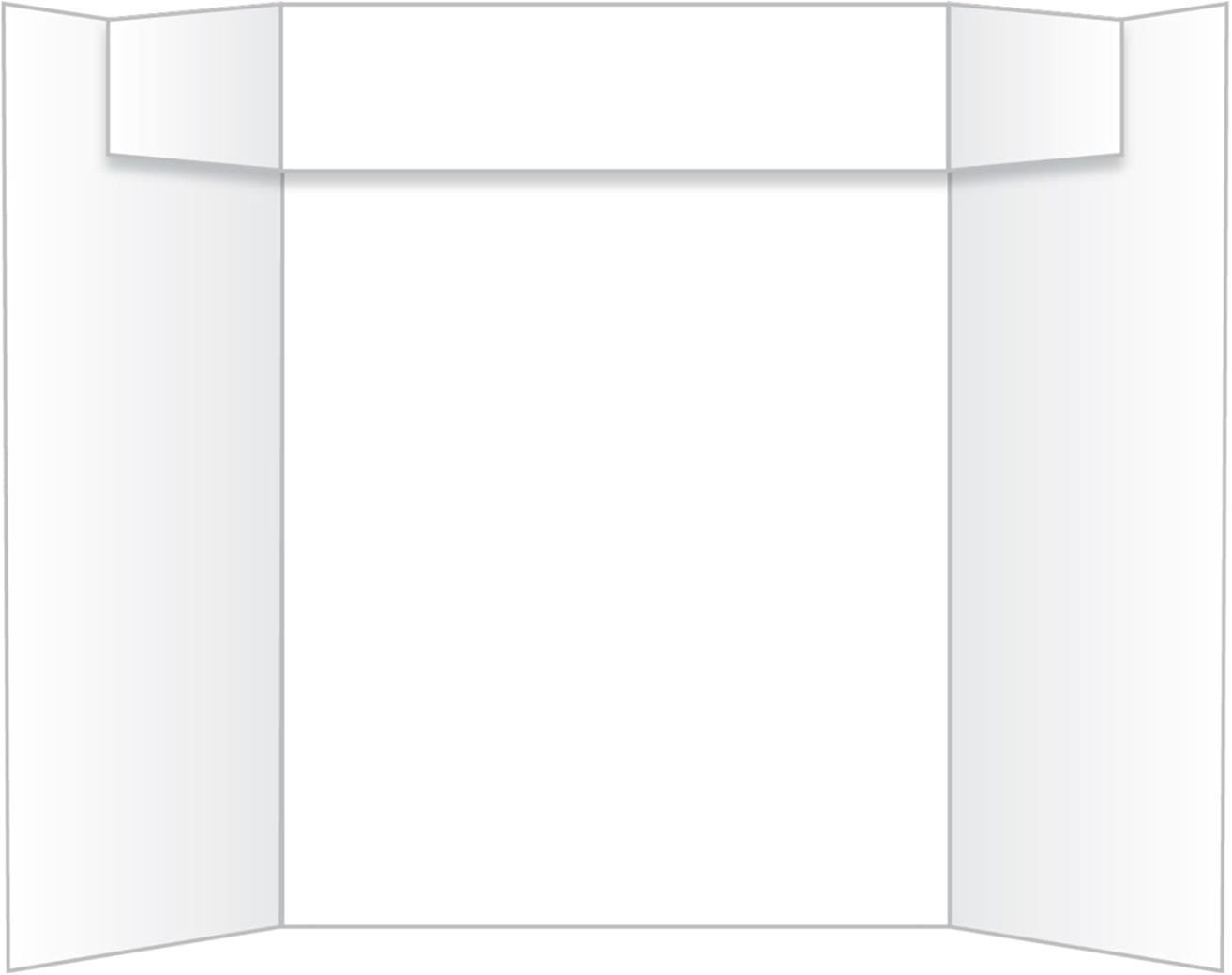 Two Cool Tri-Fold Poster Board, 24 X 36, White/White - Walmart.com