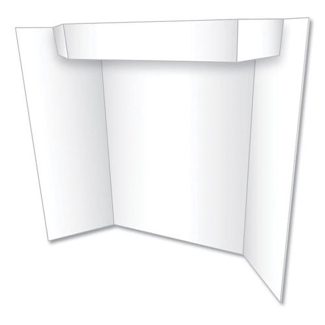White Tri-Fold Poster Board, 24 X 36, Two Cool Brand, Dual-Usable ...