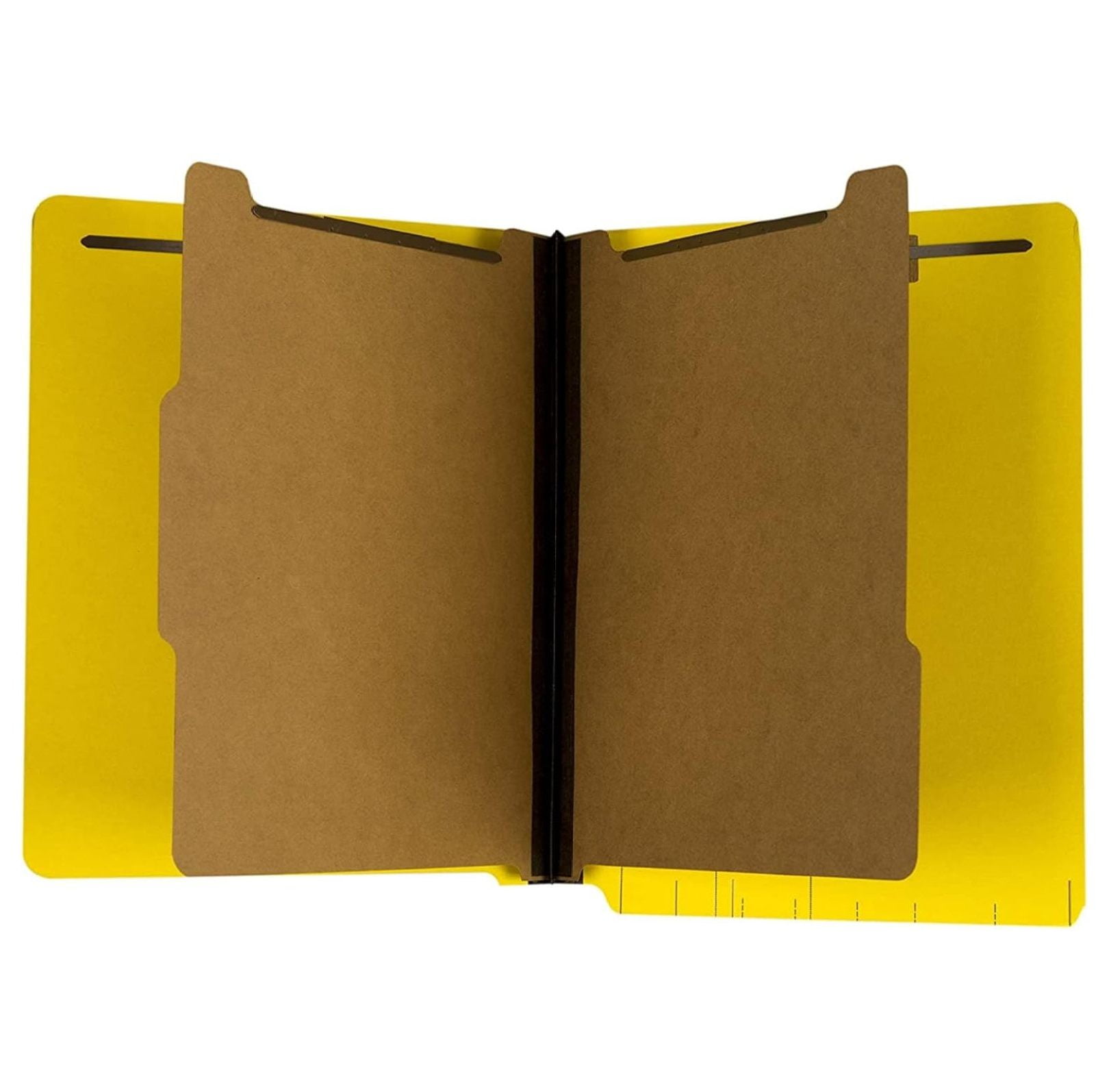 Two Divider Pressboard Classification Yellow File Folder - Letter Size ...
