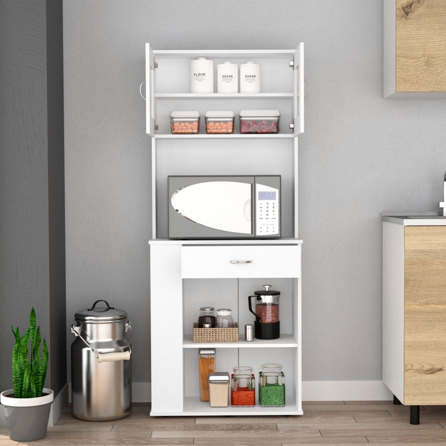 Two - Door and Drawer Pantry Cabinet - High - Quality Particle Board ...