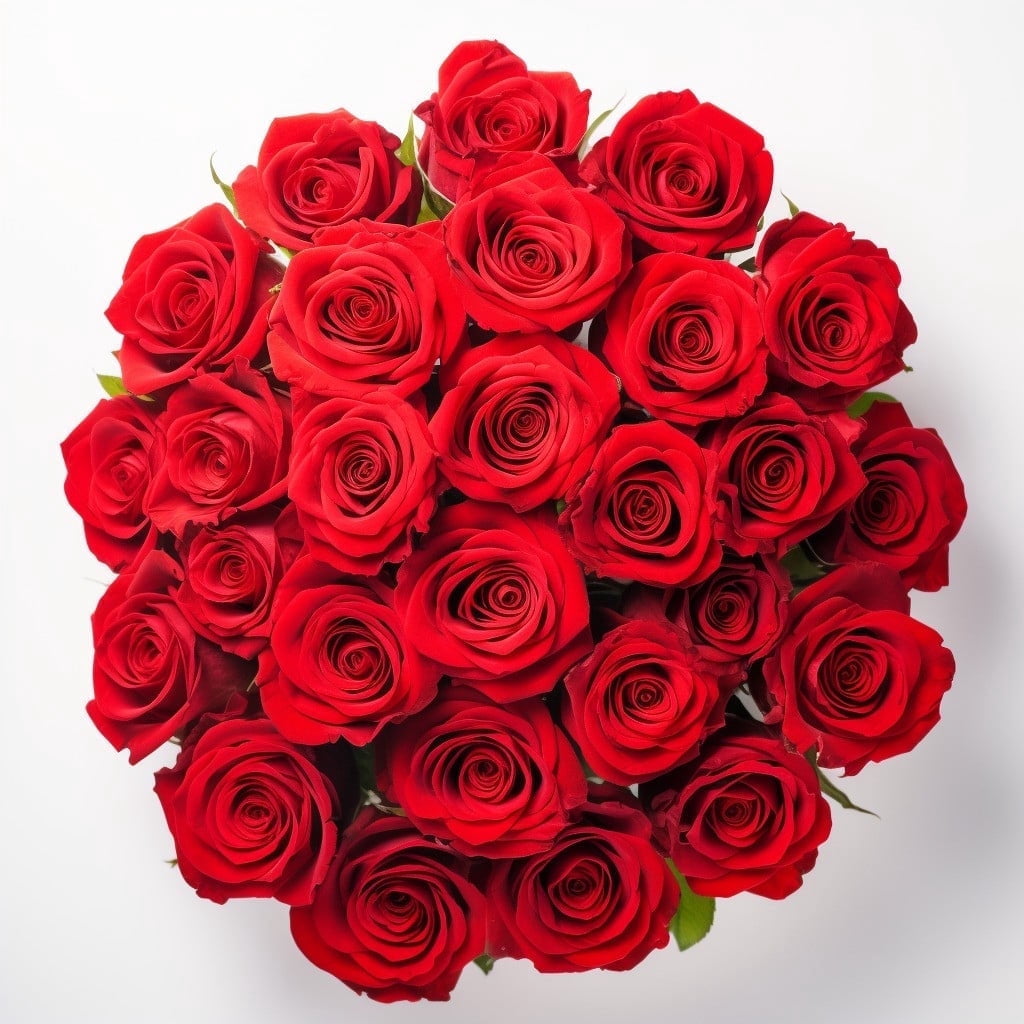 Two Dozen Red Roses- Beautiful Fresh Cut Flowers- Express Delivery ...