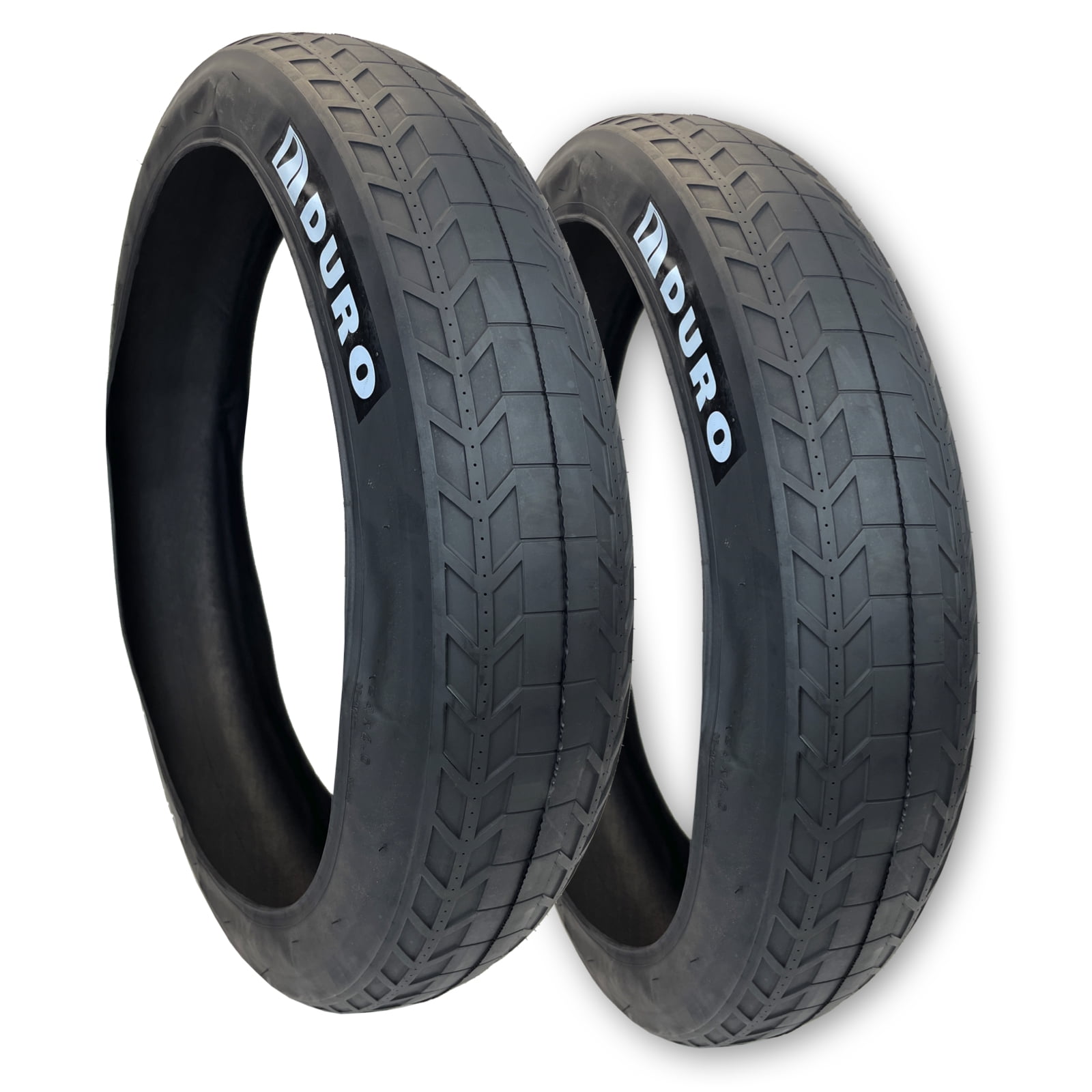 Duro 24x4.0 Fleetwood Semi-Slick Street Road Bicycle Tires, Folding ...
