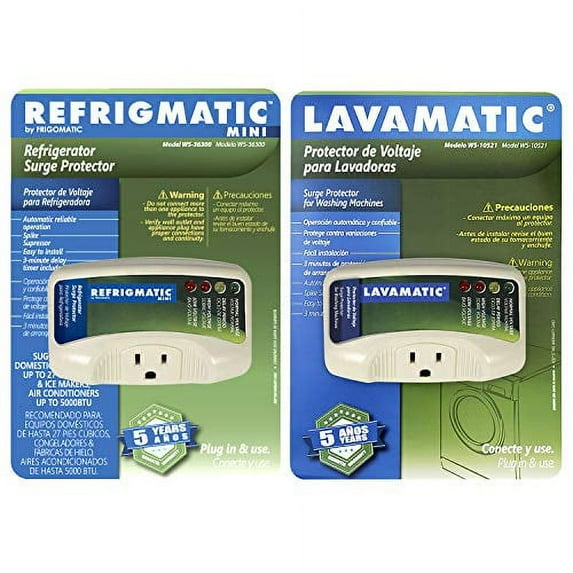 Two Electronic Surge Protector Combo Refrigmatic for Refrigerators and ...