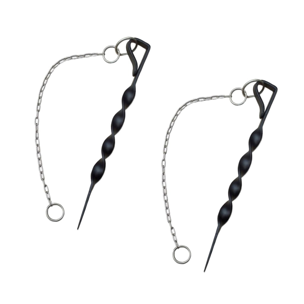 Two Extra Strong Rain Chain Anchors Fixing Spikes Decorative Yard Stake ...